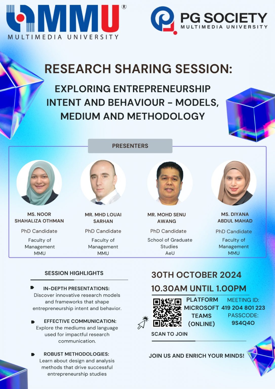 Institute for Postgraduate Studies | Research Sharing Session ...